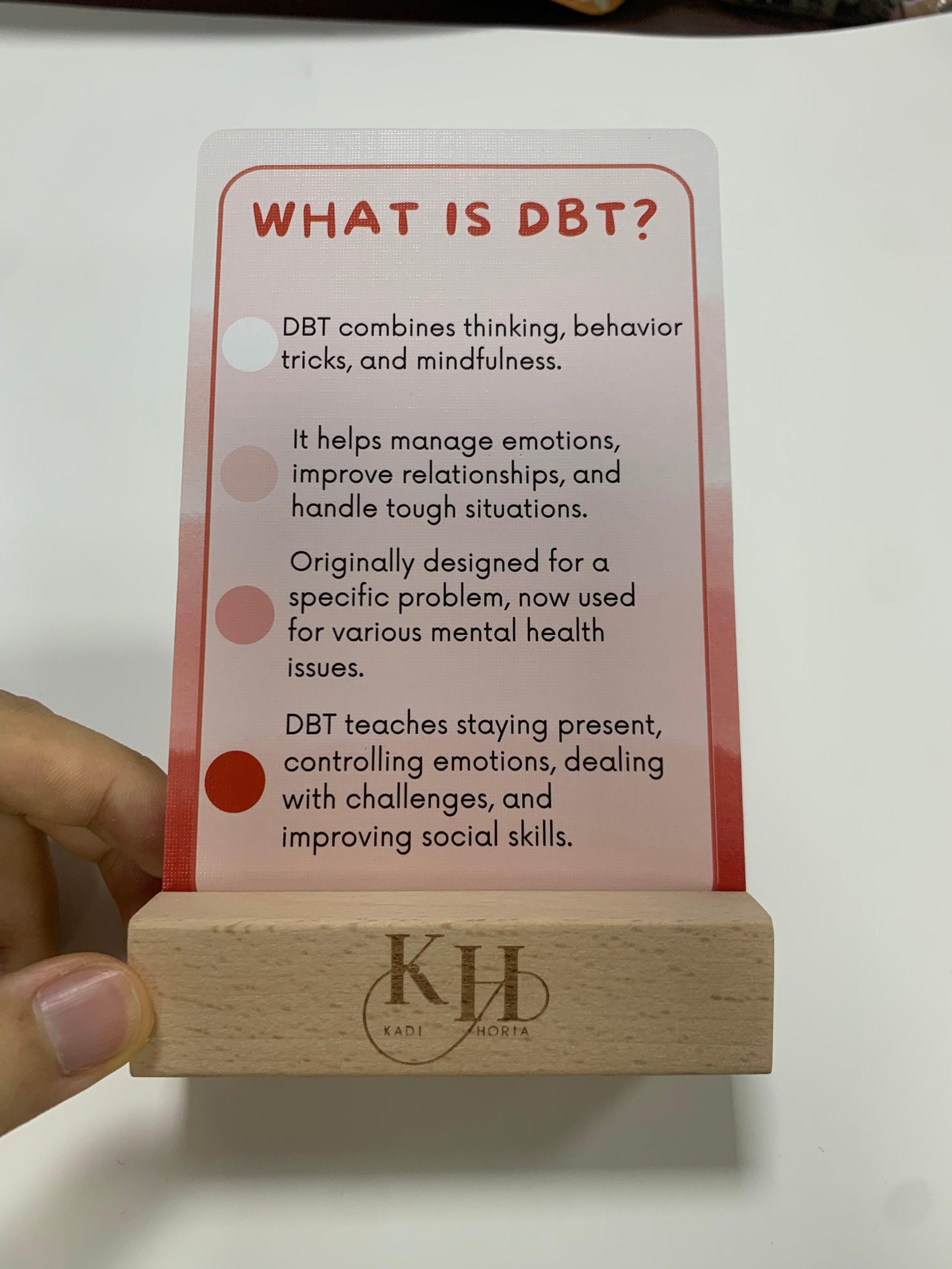 DBT coping skills & Affirmations Flash cards – HoriaKadi